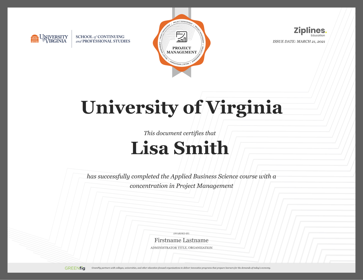 Project Management program | University of Virginia